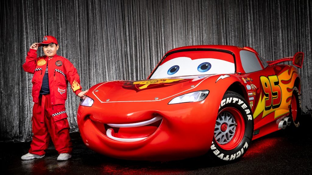 Make-A-Wish Child Meets Lightning McQueen at Hong Kong Disneyland