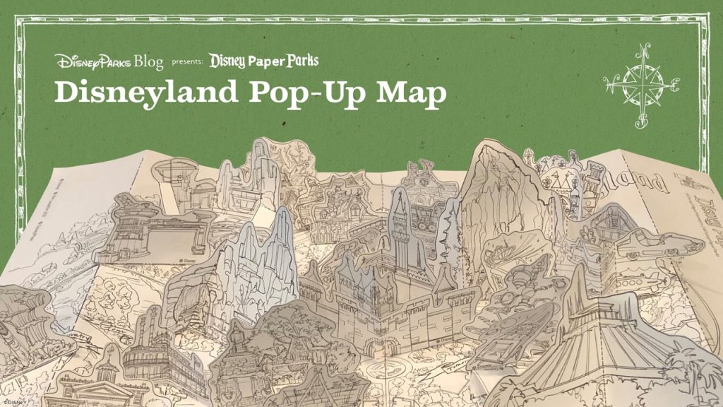 Pop-Up Disneyland Park Map by Walt Disney Imagineering