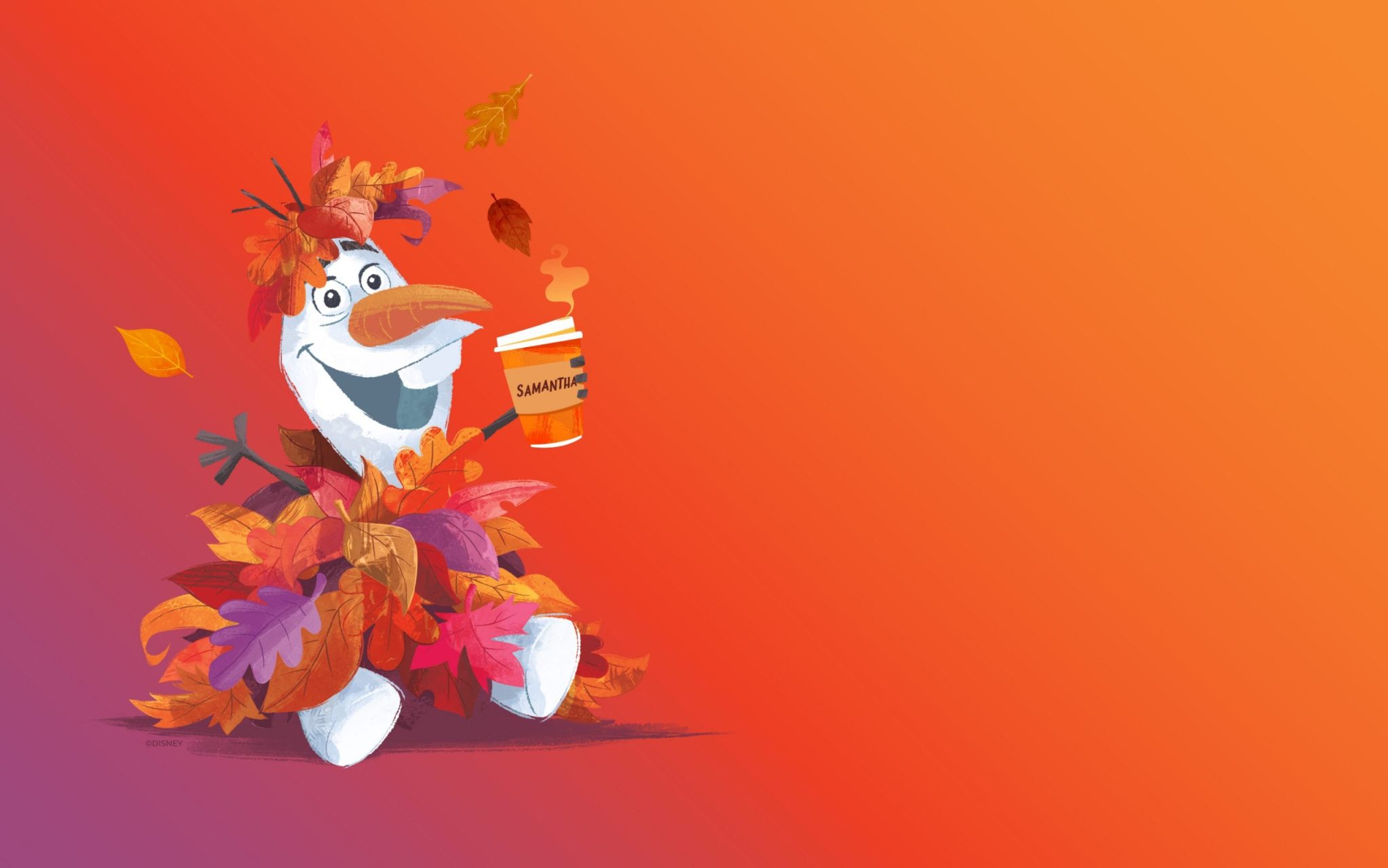 3 Disney Fall Wallpapers Featuring Mickey Pumpkins, Figaro, Olaf, Goofy ...