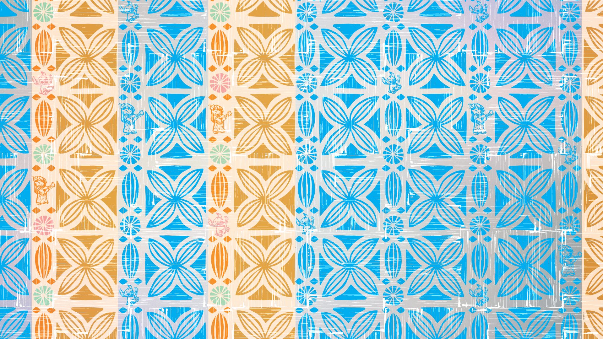 626 Day Orange and Blue Stitch Wallpaper - Disney Parks Blog