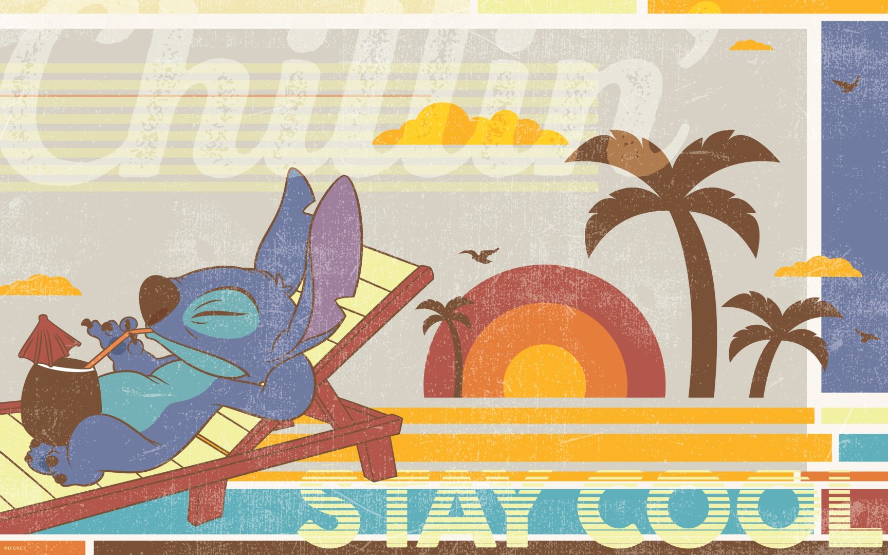Staying Cool with Stitch Wallpaper - Disney Parks Blog