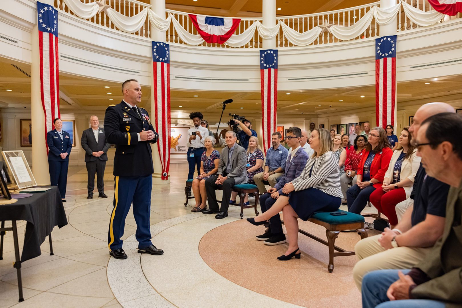 Disney Cast Member Awarded Purple Heart at EPCOT | Disney Parks Blog
