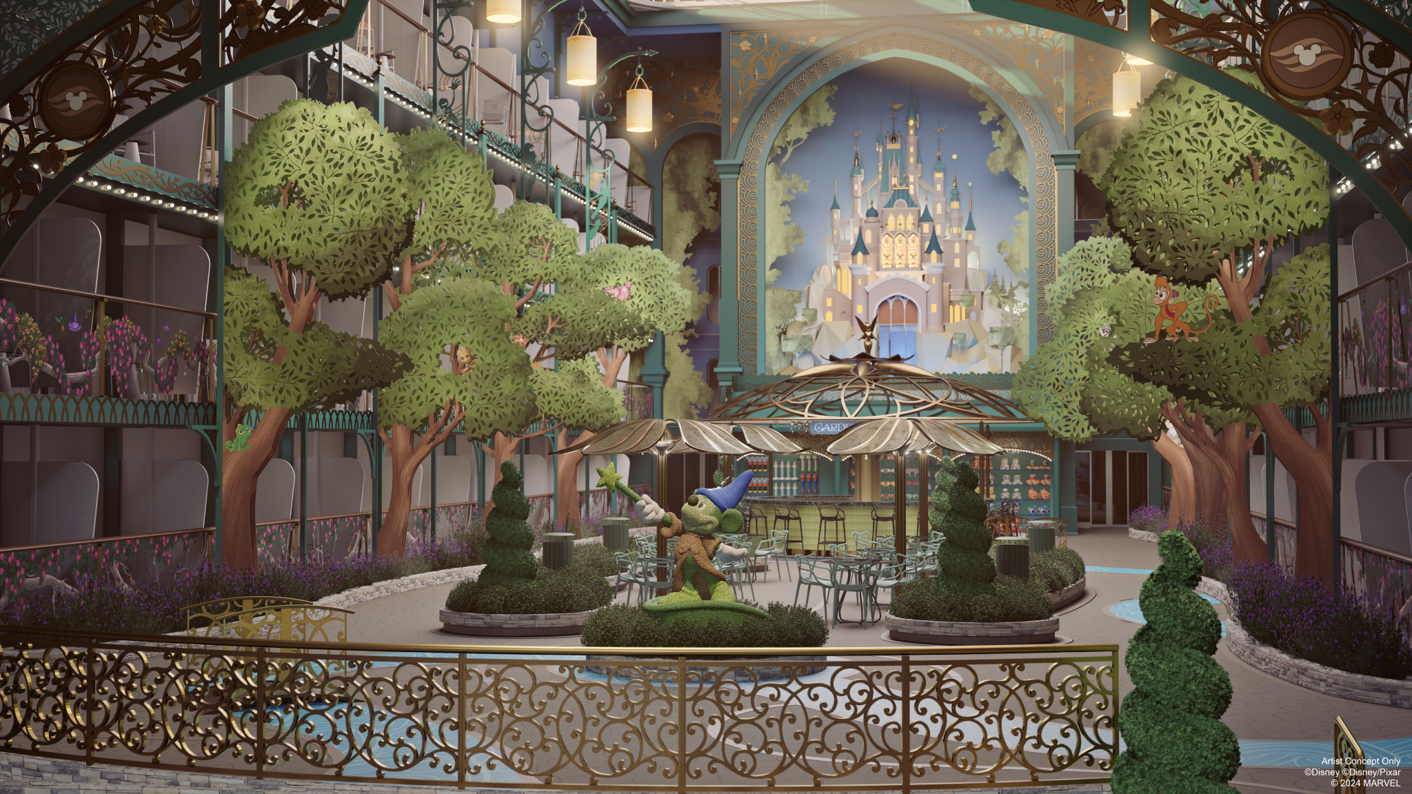 Stroll Through Disney Imagination Garden Aboard the Disney Adventure
