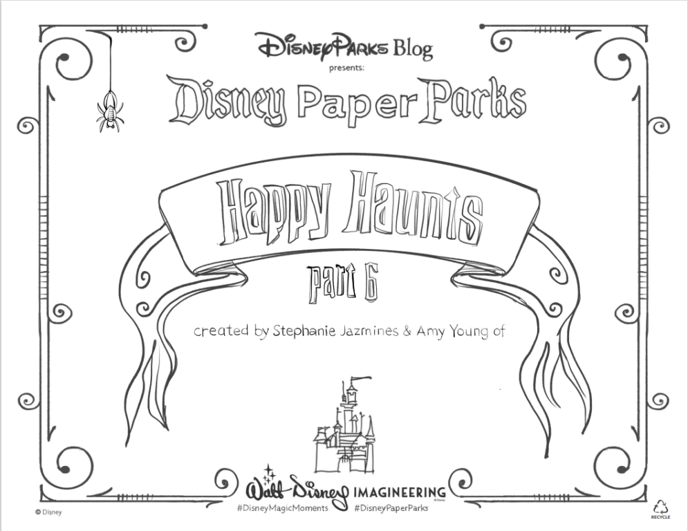 Disney Paper Parks - Printable Phantom Manor Paper Model