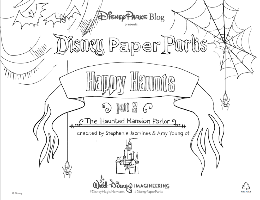 Disney Paper Parks - Printable Haunted Mansion Parlor Model