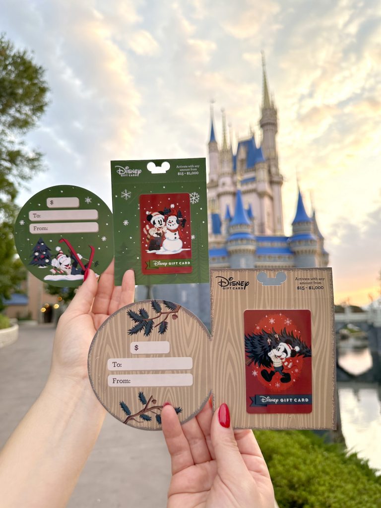 New Disney Holiday Pin Gift Cards Spark the Joy of Giving