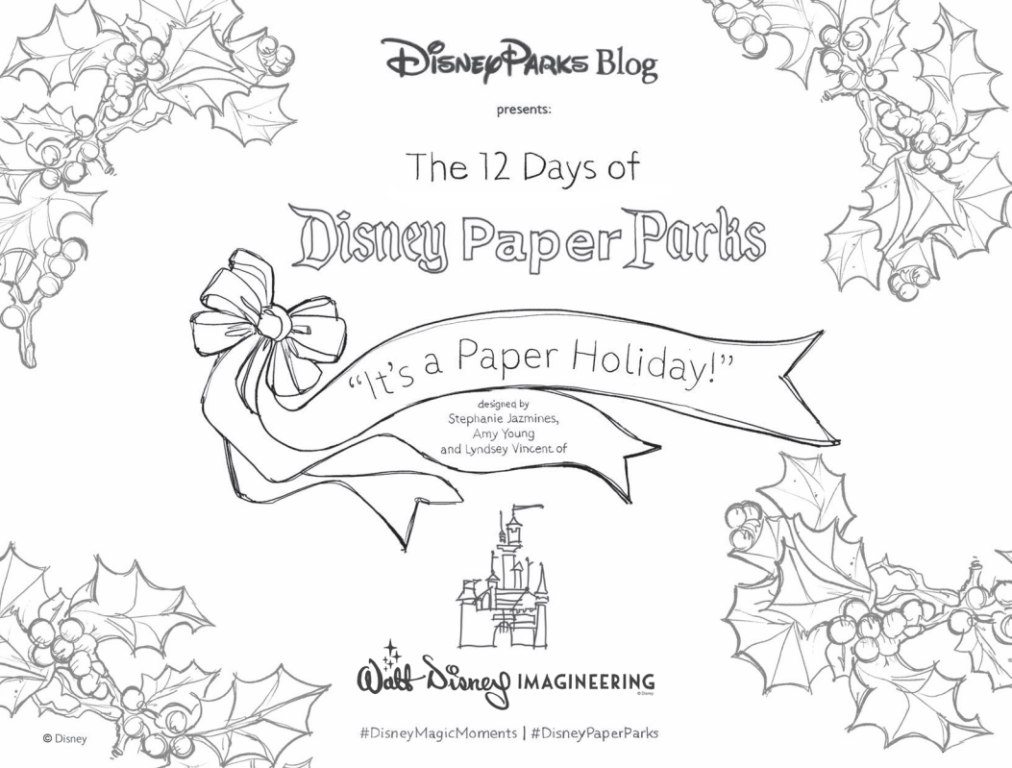 Disney Paper Parks Holidays Part 1: Make 12 DIY Disneyland Ornaments