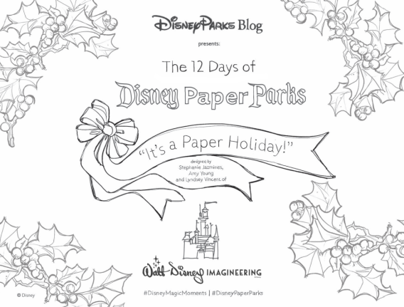 Disney Paper Parks Holidays Part 1: Make 12 DIY Disneyland Ornaments