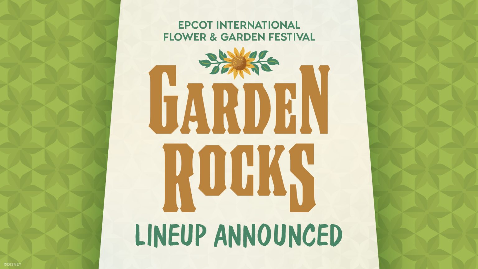 2025 EPCOT Garden Rocks Concert Schedule