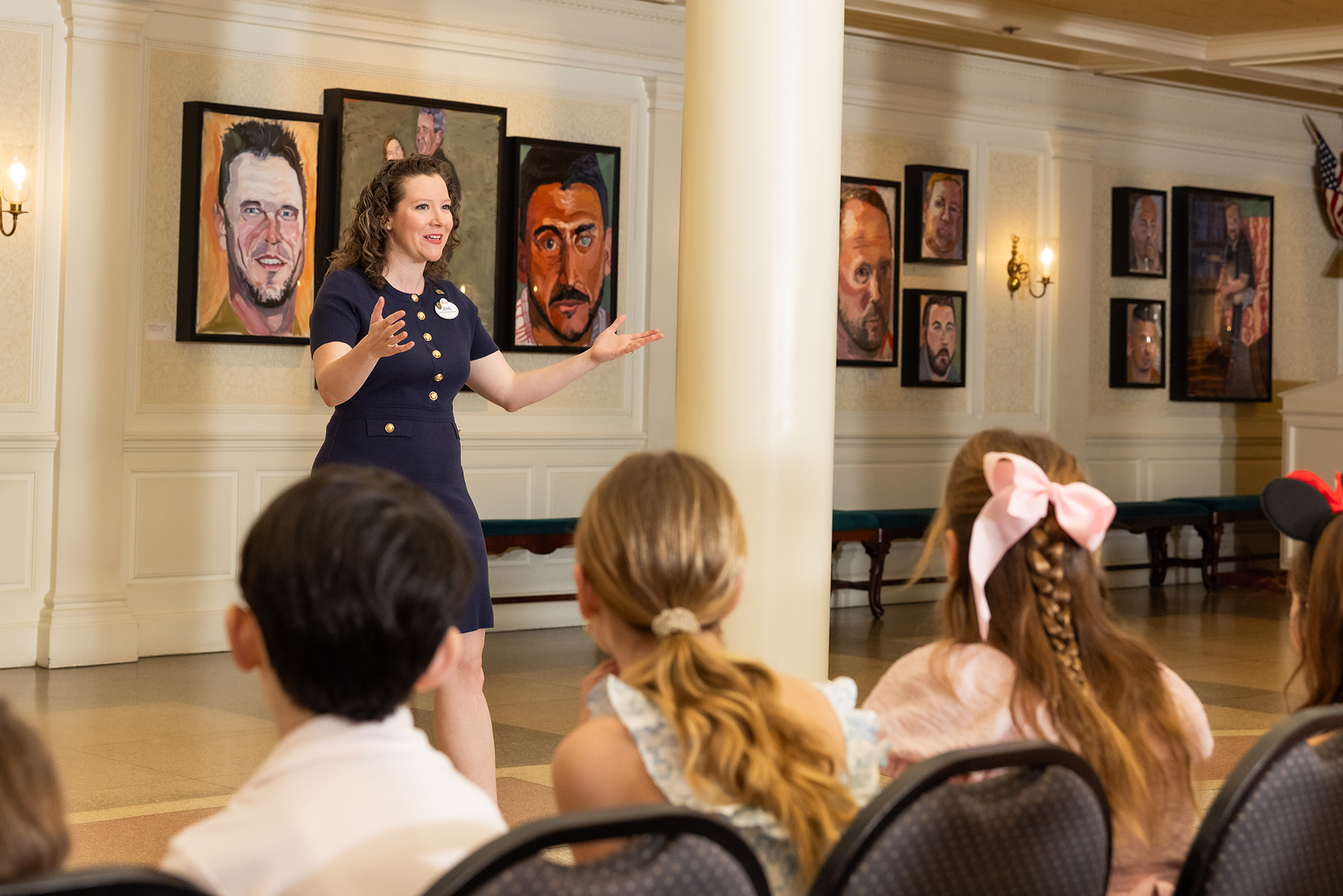 Jenna Bush Hager Visits EPCOT Portraits of Courage