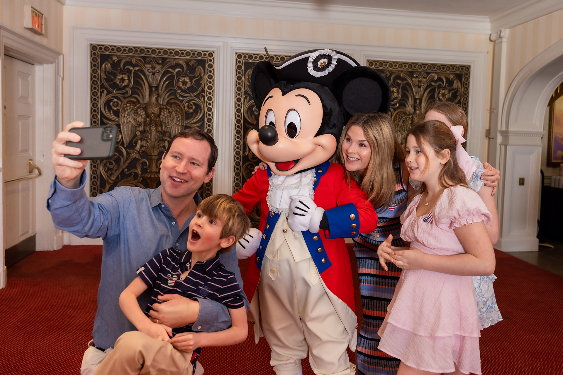 Jenna Bush Hager Visits EPCOT Portraits of Courage