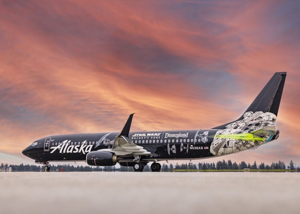 Alaska Airlines Unveils its New Disneyland Resort-Themed Plane “Tiana’s ...