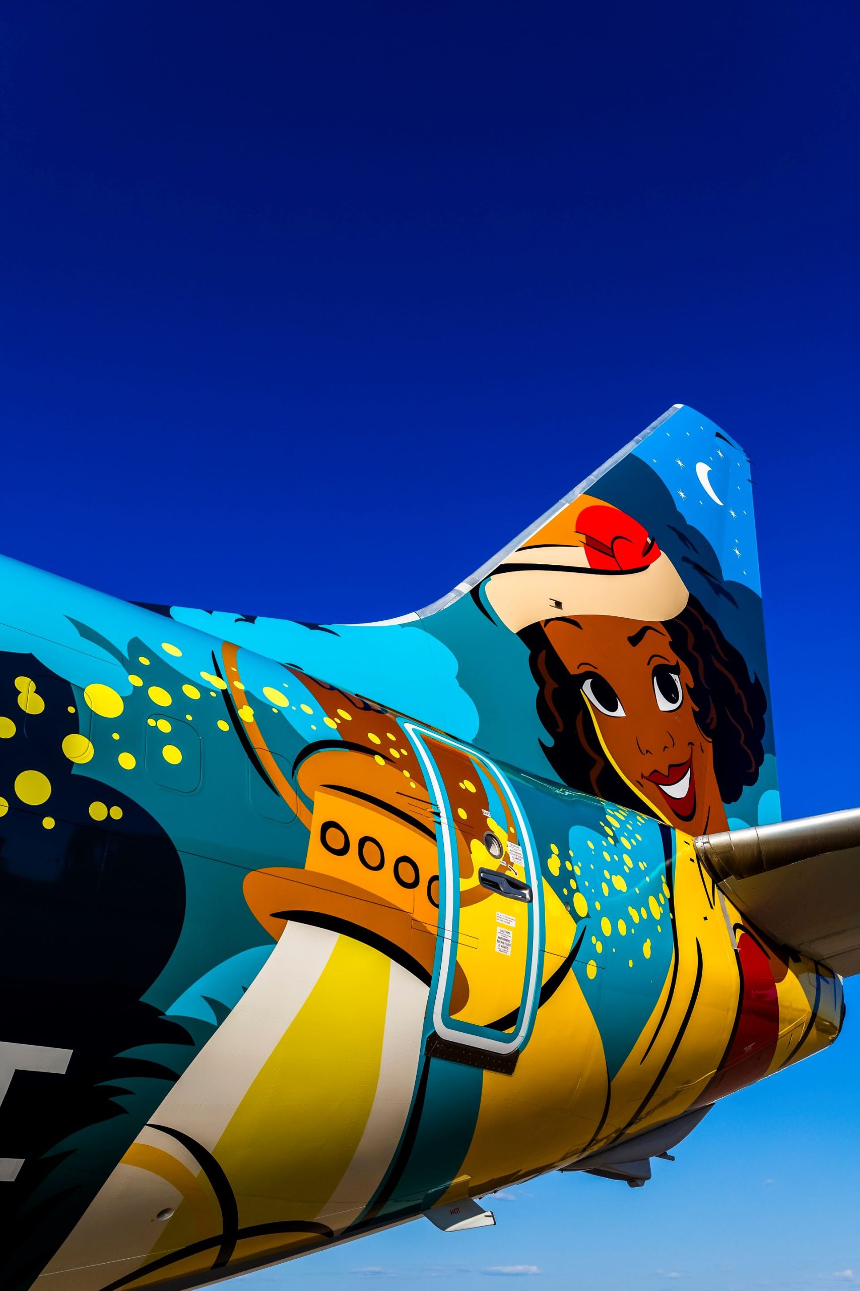 Alaska Airlines Tiana Plane Takes Flight to Disneyland