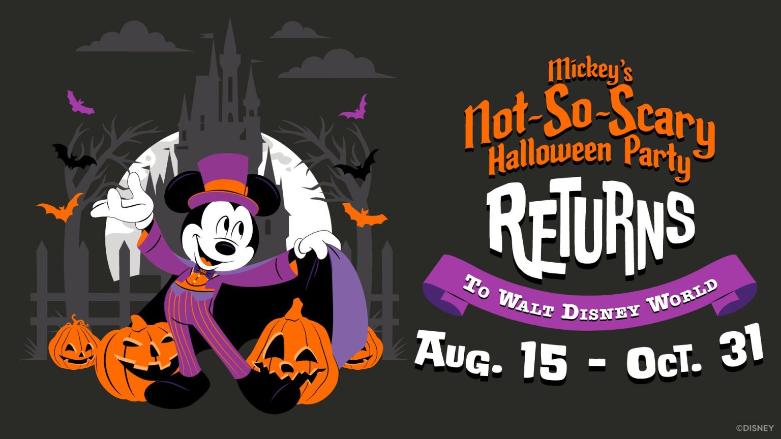 Spook-tacular First! Mickey and Minnie Will Greet Together in Costume at Mickey's Not-So-Scary ...