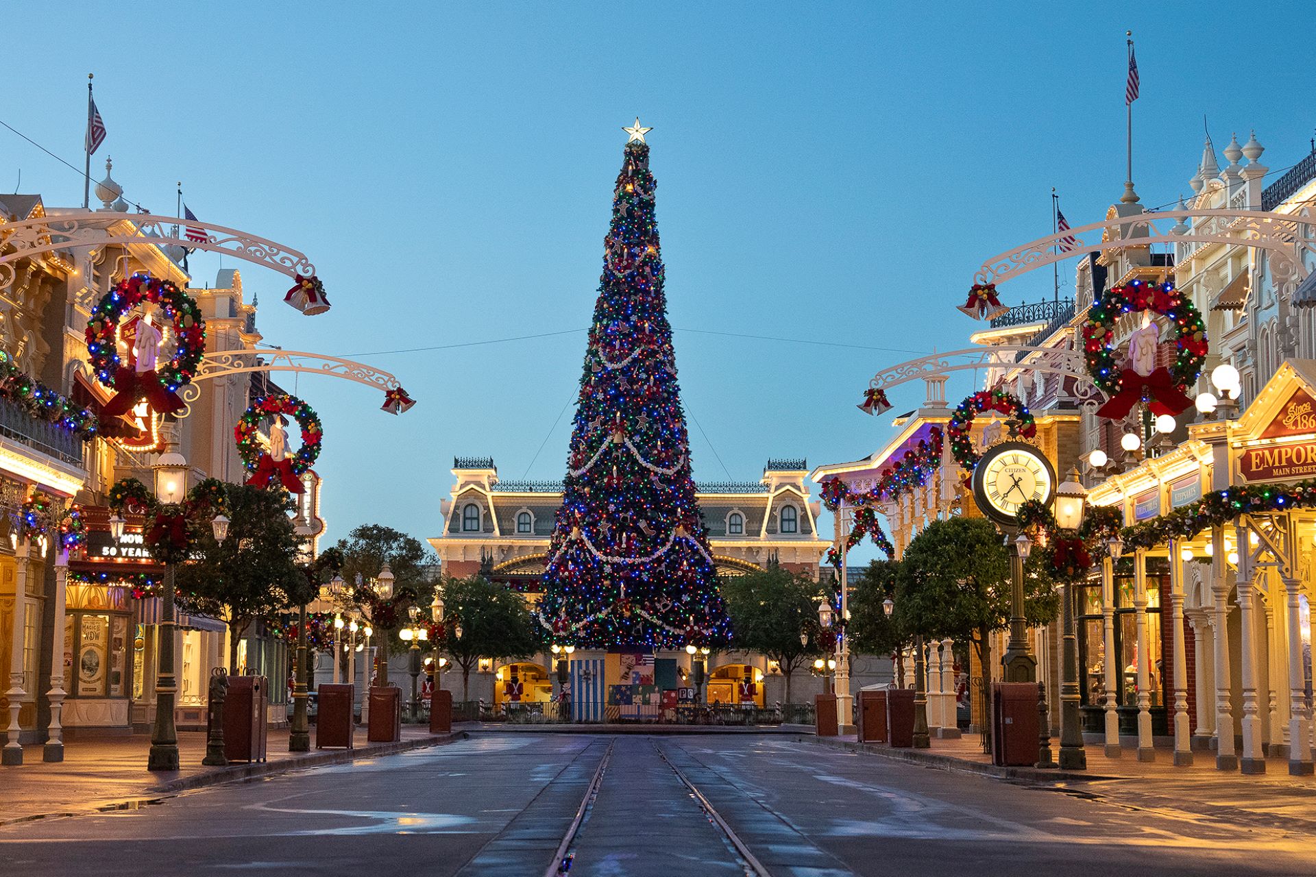 See 20 Towering Icon Christmas Trees at Disney World